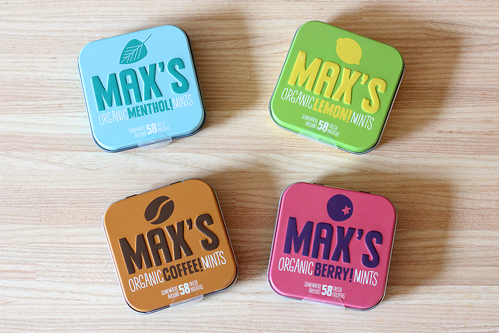 Max's Organic Mints - Lauriekoek